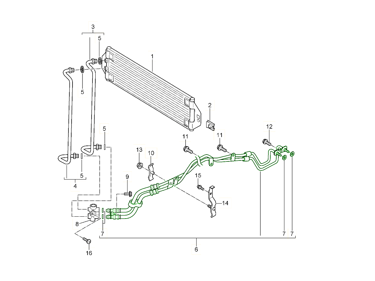 Buy Porsche Cayenne 9PA (955) 2003-2006 Cayenne Turbo 4.5L 2003>> Water ...