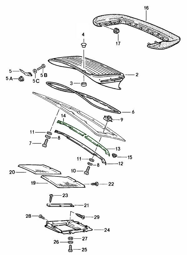 Porsche Rear Spoiler Seals | Design911 Rubber Sealing Components for ...