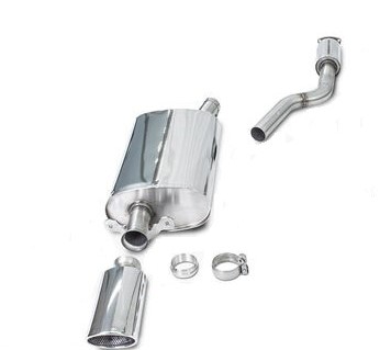 Sports exhaust system from front silencer / catalytic converter back ...
