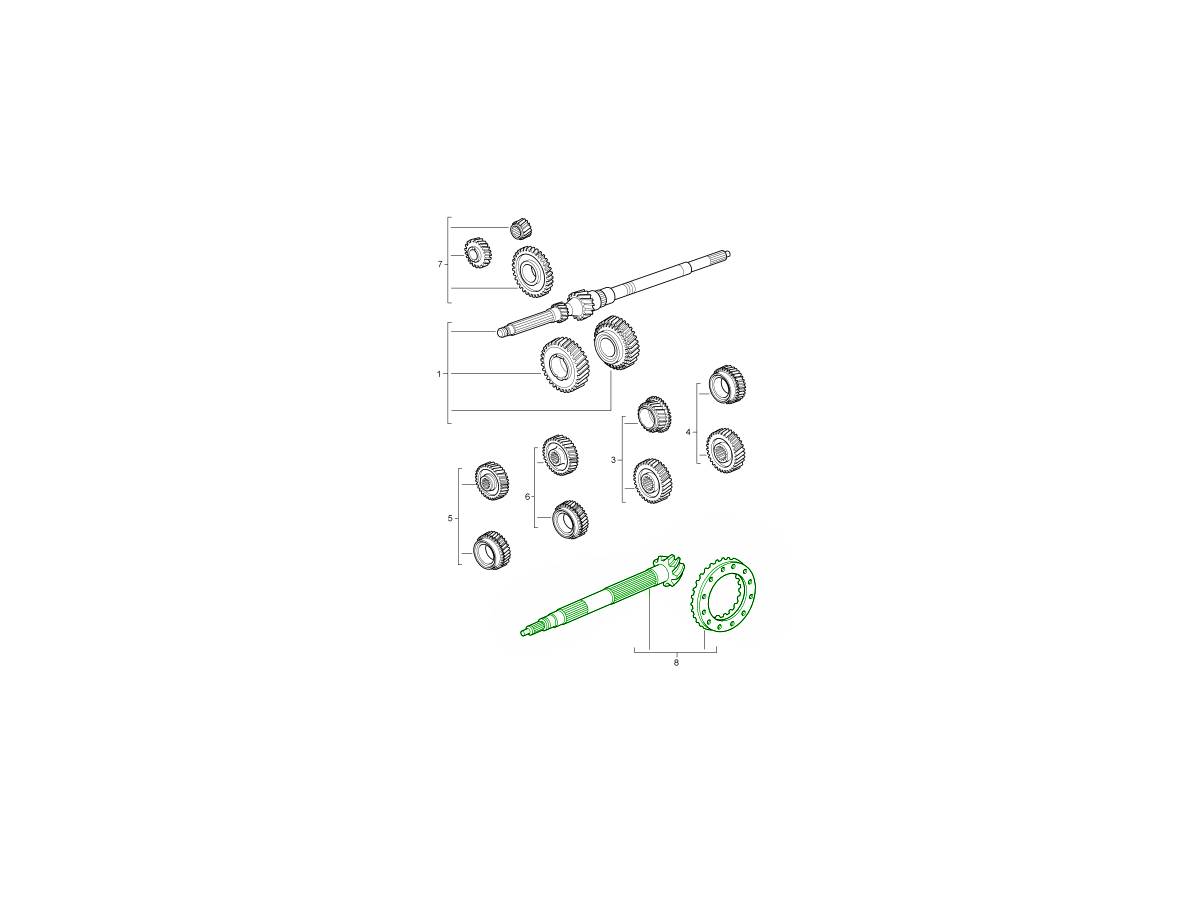 Porsche Gearbox Gears, Crown Wheel & Pinion Shafts | Precision ...
