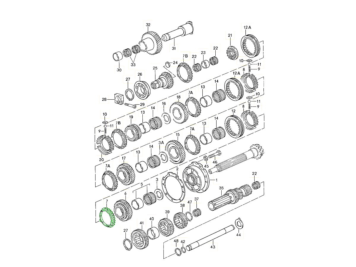 Porsche 928 Synchro ring 92830421102 92830421134 - 92830421134 | Design 911