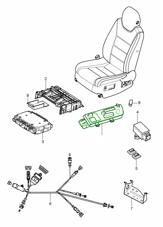 Porsche cayenne Seat Position Adjustment Switch 9556137130001C ...