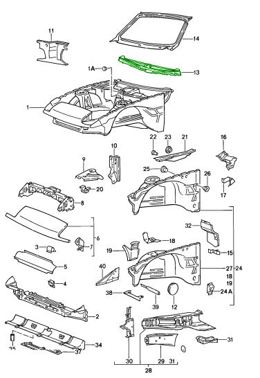 Buy Porsche 944 1982-1991 944 2.7L 8V 1988-89 Rear Section | Design 911