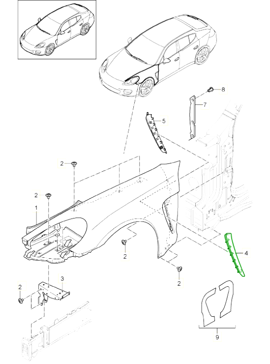 Buy Porsche Panamera 970 MK1 (2009-2013) Air Ducts & Vents | Design 911