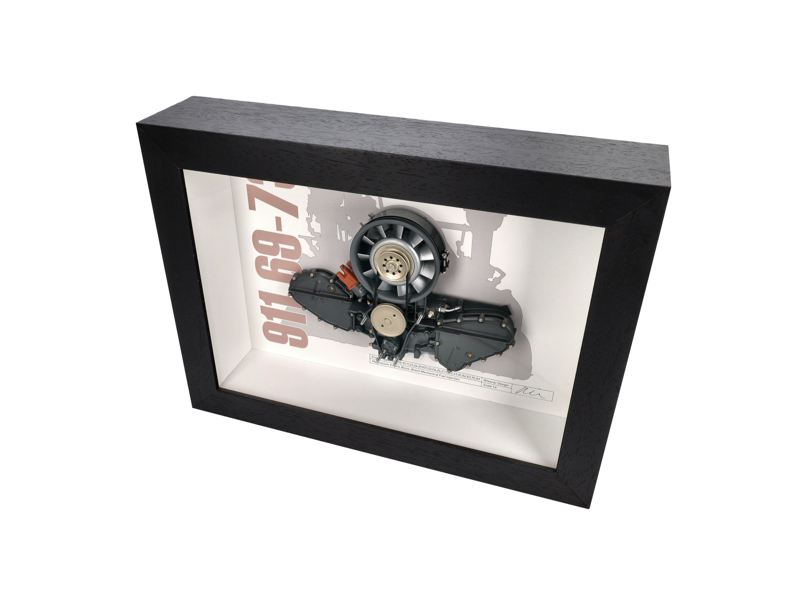 Engine 911 Magnesium model cutaway - Box framed 1:4 scale - BFEN911MAG ...