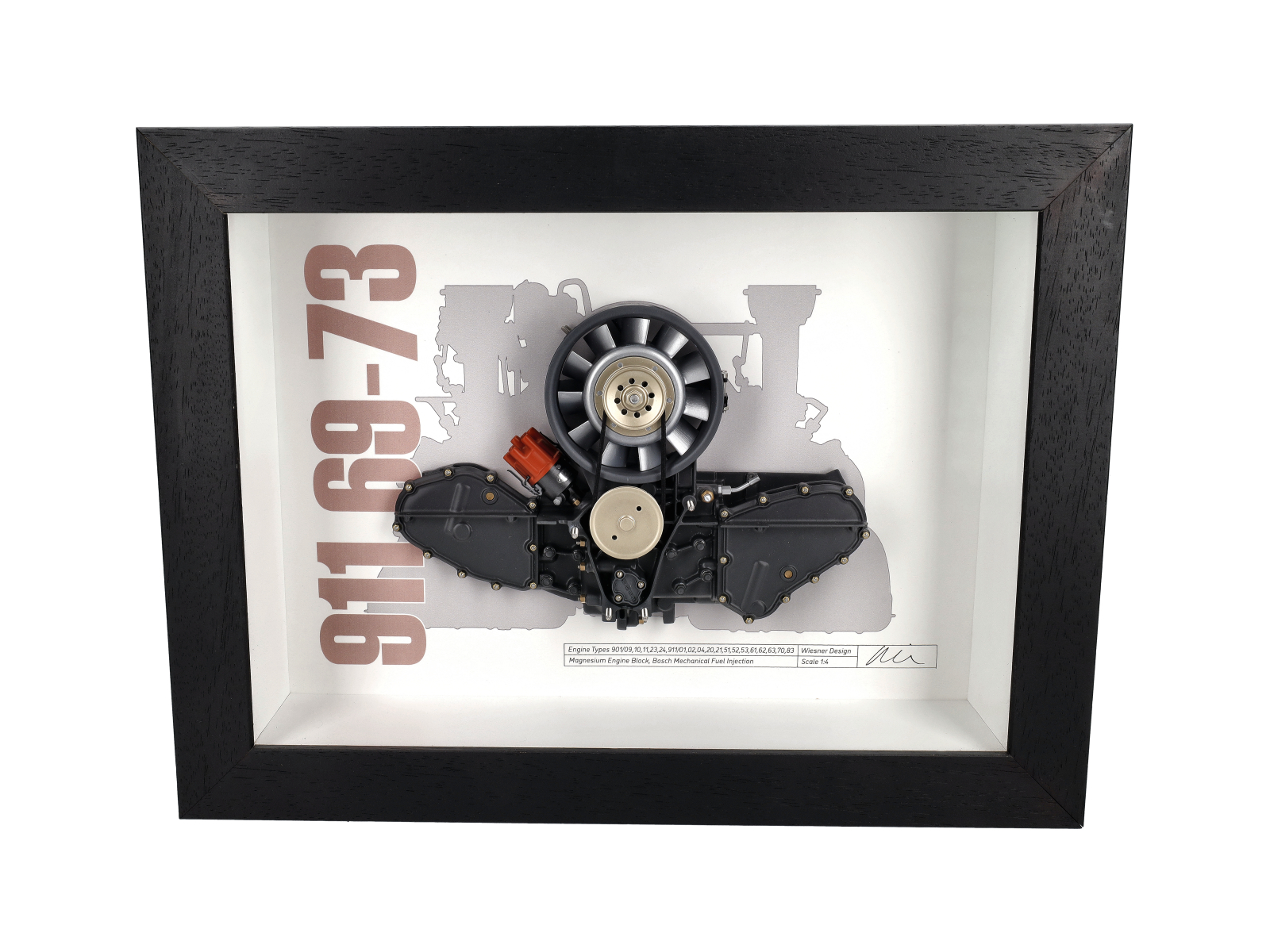 Engine 911 Magnesium model cutaway - Box framed 1:4 scale - BFEN911MAG ...