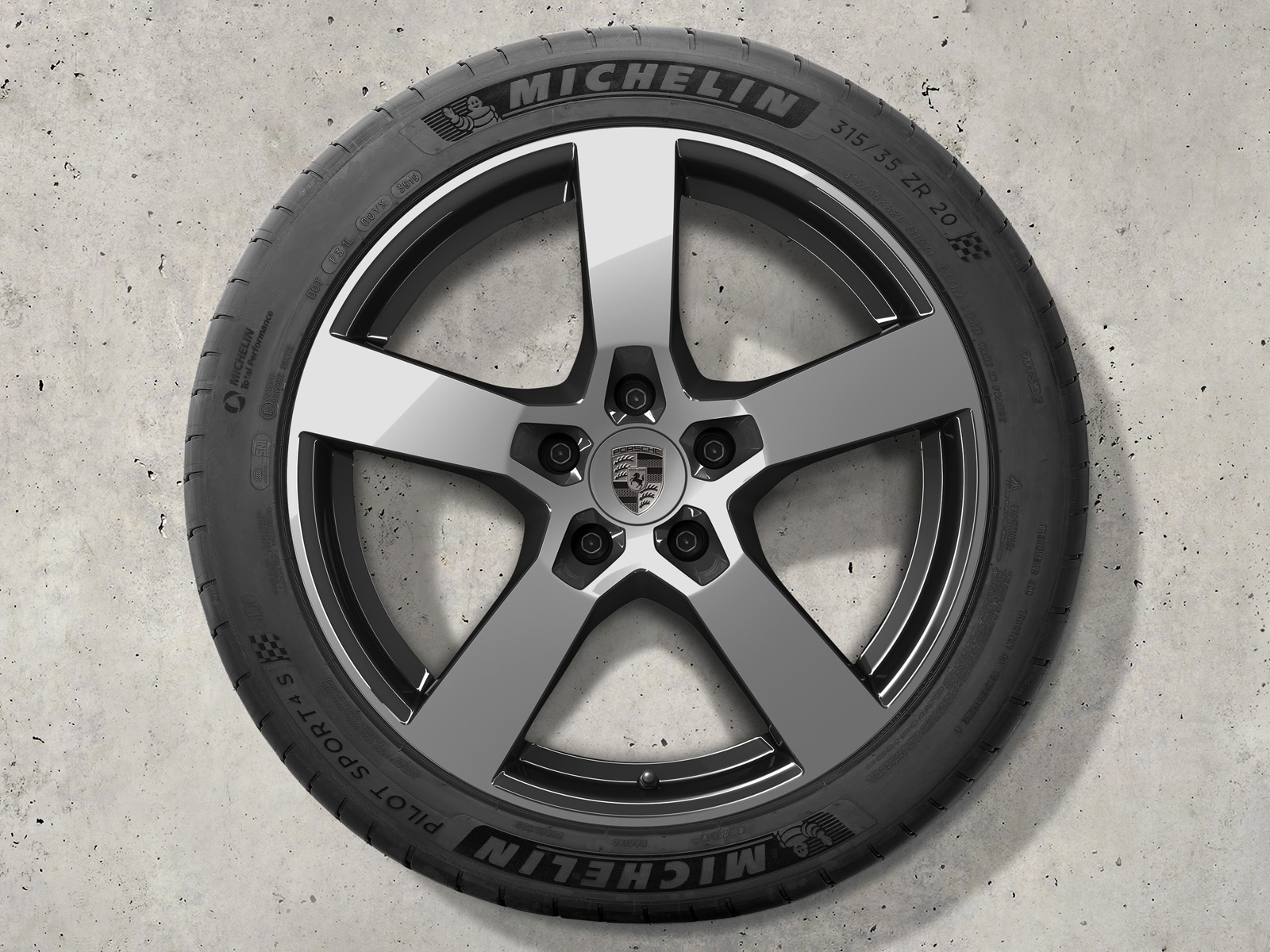 20-inch Panamera design alloy wheels and summer tyres Original Porsche ...