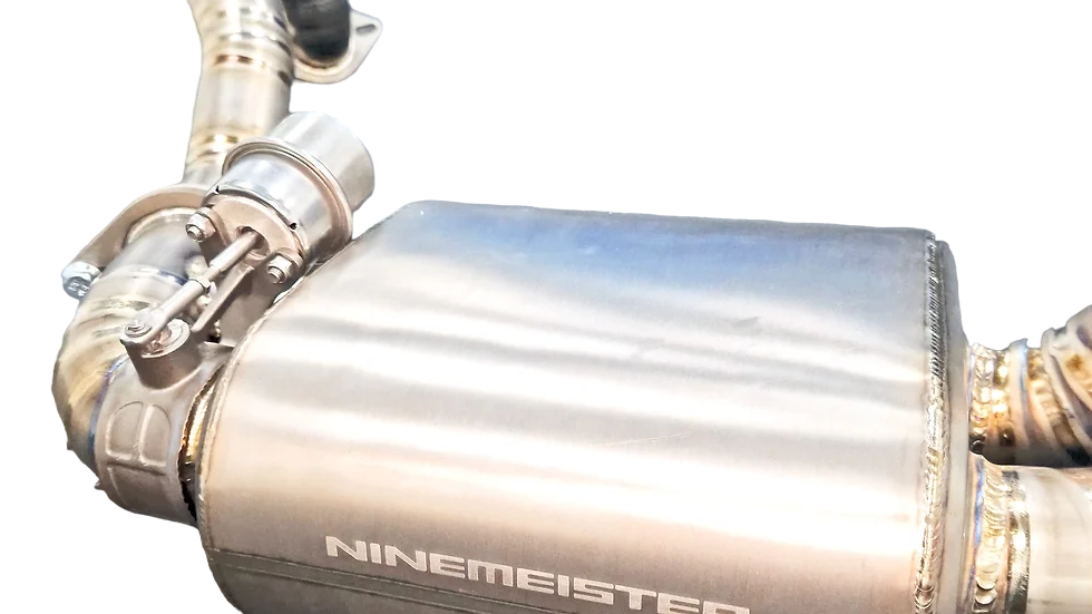 Rear sports exhaust titanium with valves. Porsche 981 Boxster / Cayman ...