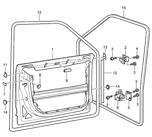 door latch - 95553101606 | Design 911