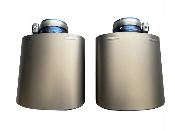 Exhaust tail pipe titanium. Porsche 9YB Cayenne turbo E-Hybrid Coupe ...
