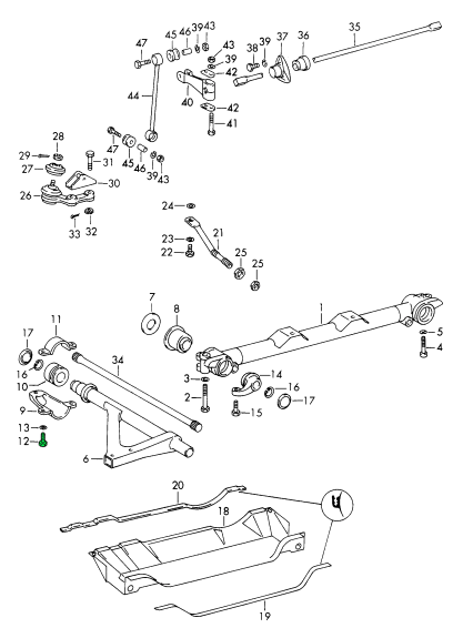 Porsche 911 Front Axle Assembly Hexagon-Head Bolt 90007546001 ...