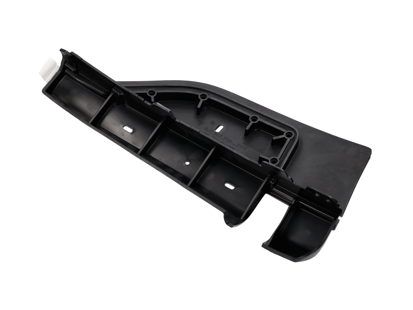 Front Spoiler Retaining Piece, Matt Black. Porsche 9J1.1 / 9J1.2 Taycan ...