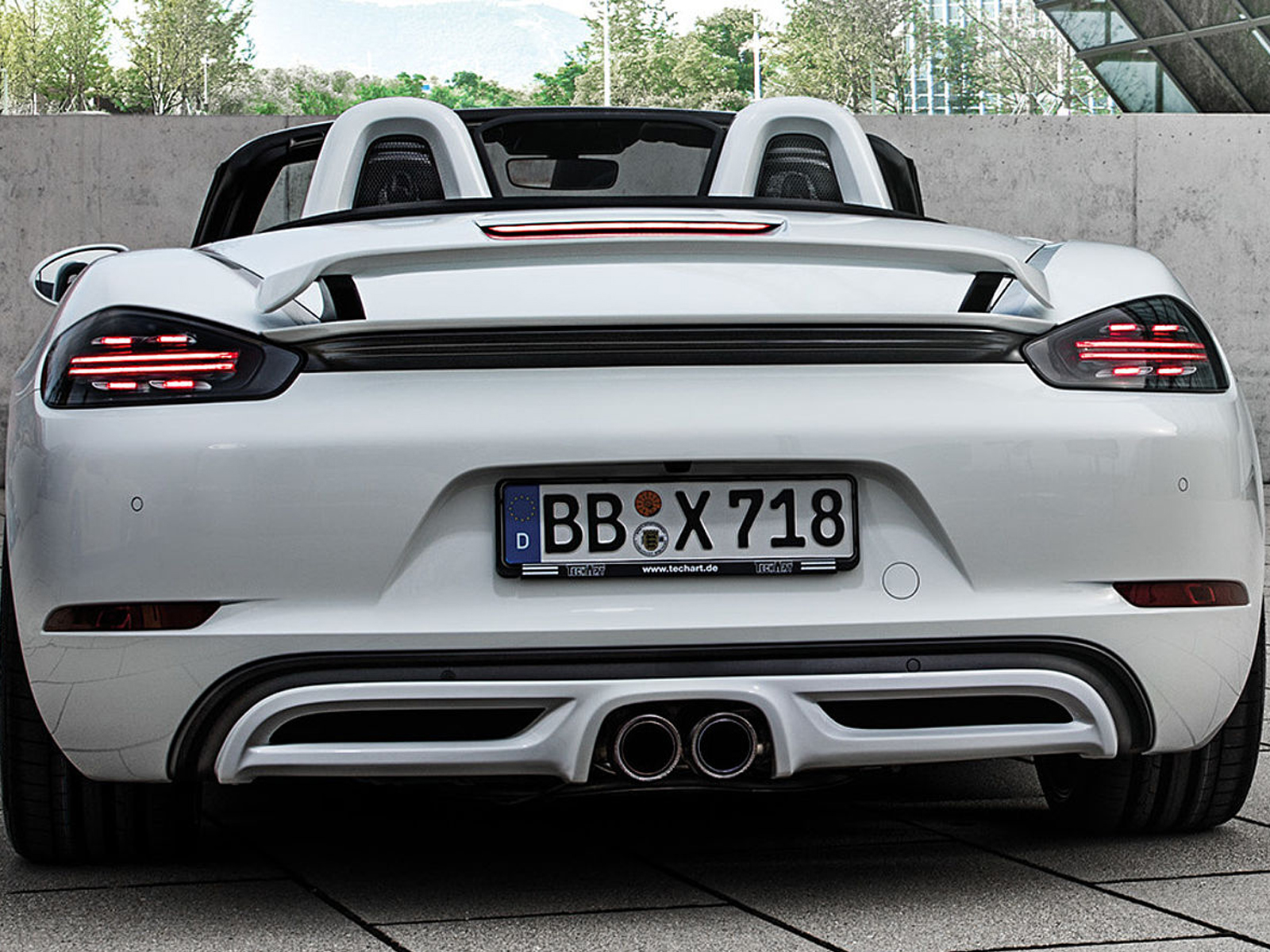TechArt 082.100.800.009 TechArt rear spoiler type I for Porsche 718 ...