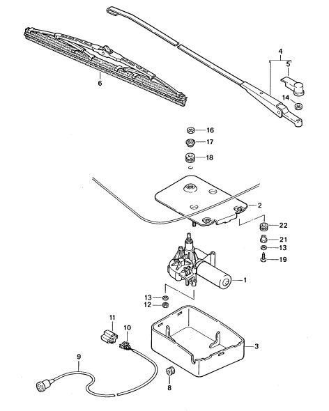 Buy Porsche 944 1982-1991 Rear Wiper Arms & Blades | Design 911