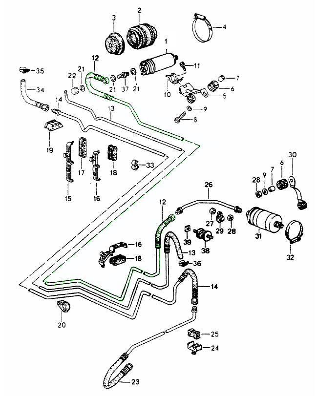 Porsche 964 Fuel line 96435606106 - 96435606106 | Design 911