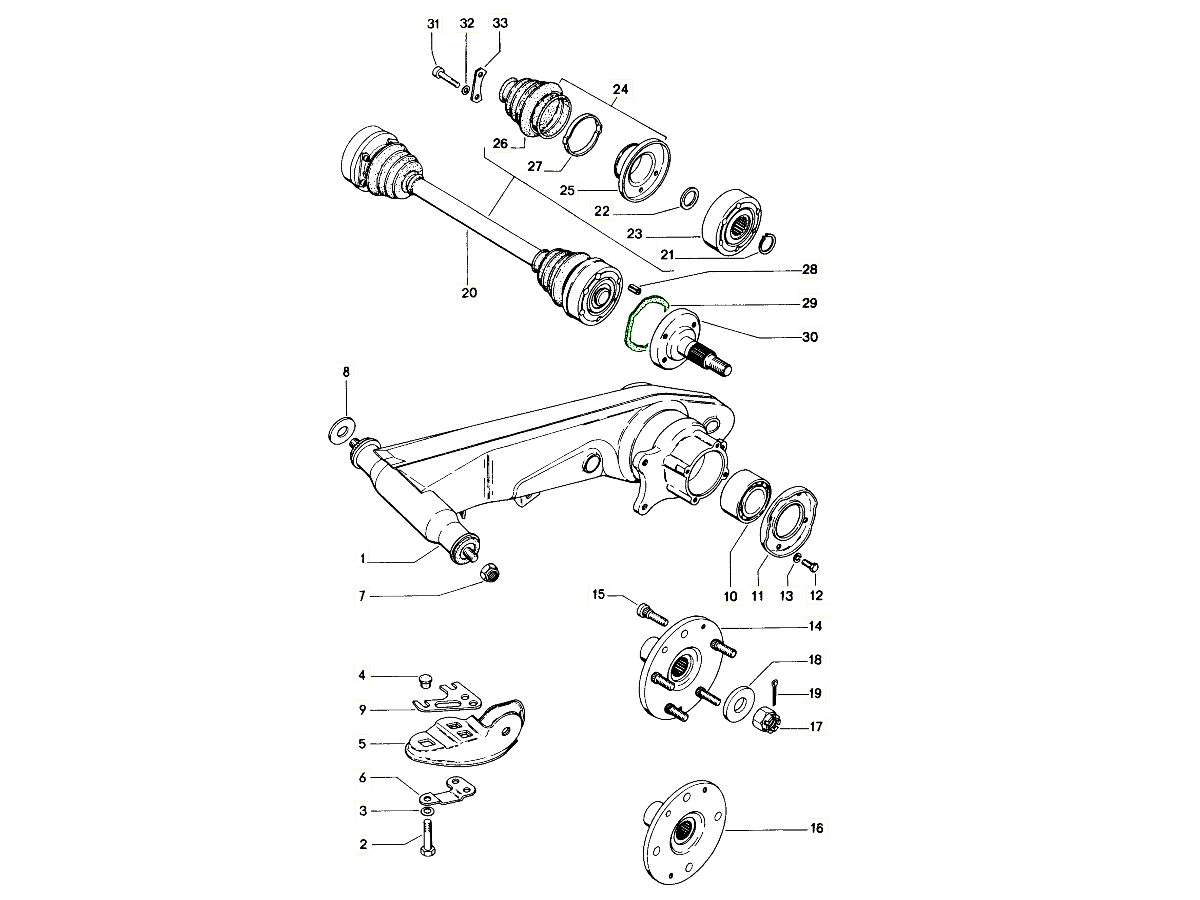 Porsche 914 Driveshaft gasket 91433223701 - 91433223701/1 | Design 911