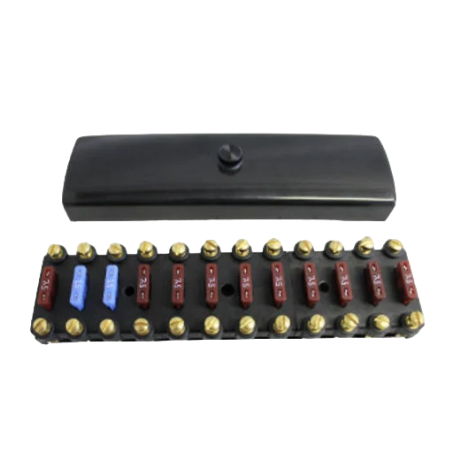 Front 12 way fuse panel with modern blade fuses. Porsche 911 1965 to ...