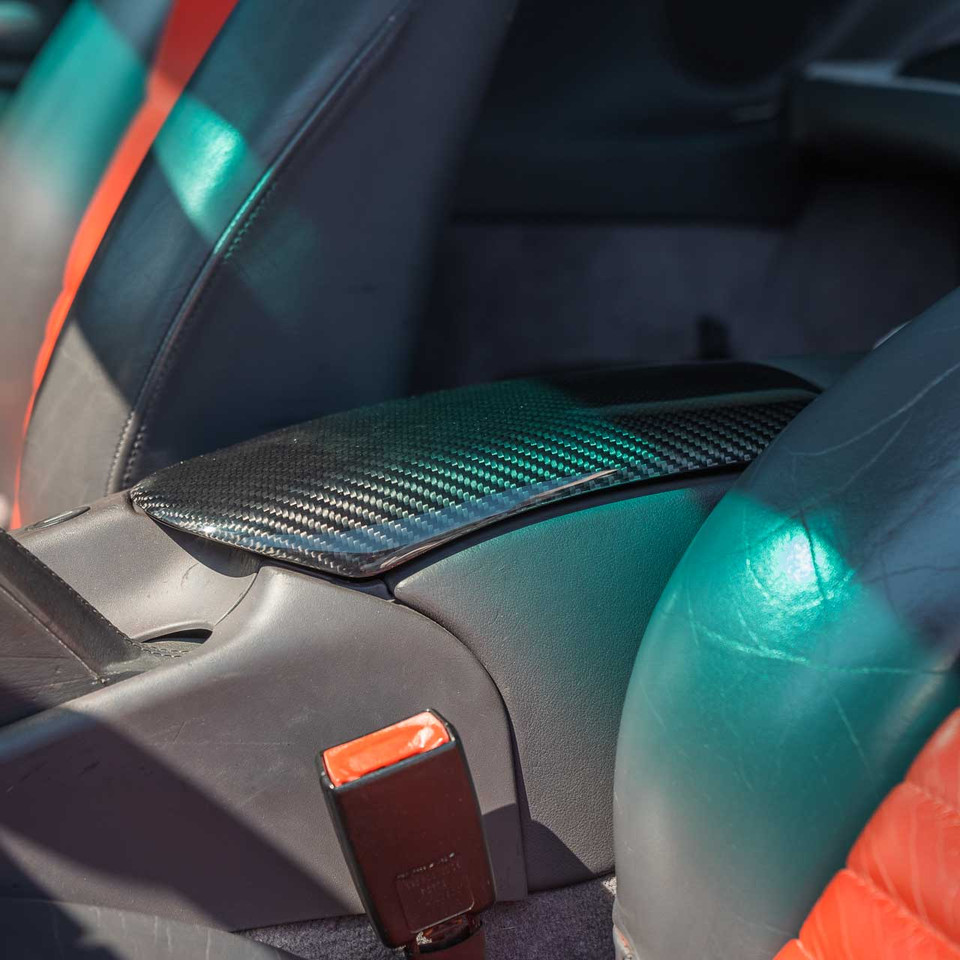 Rennline centre console arm rest carbon fibre. Porsche 986 Boxster ...