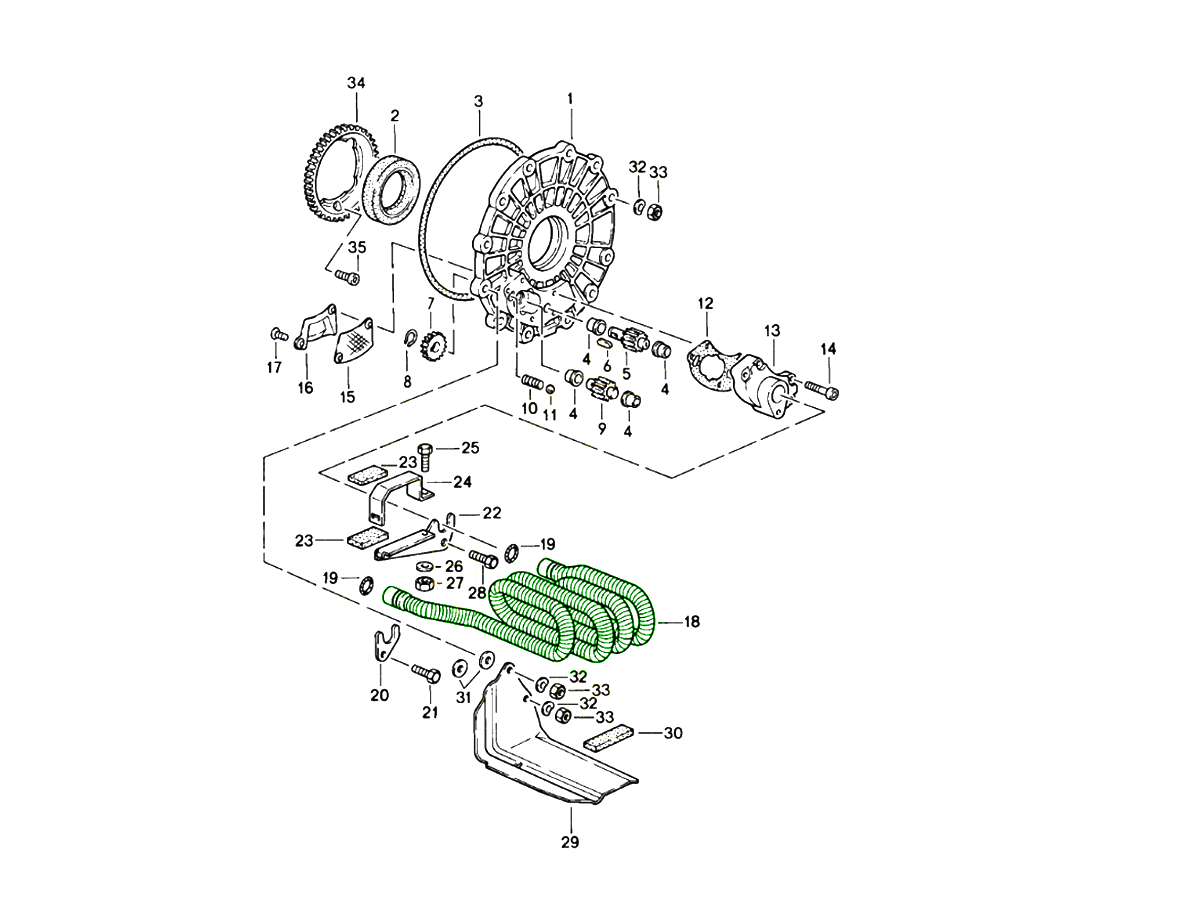 Porsche 915 Transmission cooler radiator coil 91530702911 - 91530702911 ...