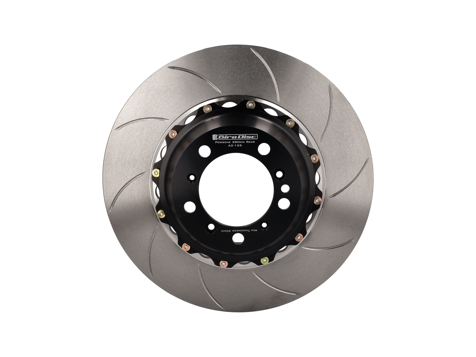 Brake Disc / Rotor Slotted 2-pc rear 981 / 718 GT4 991 turbo 992 turbo ...