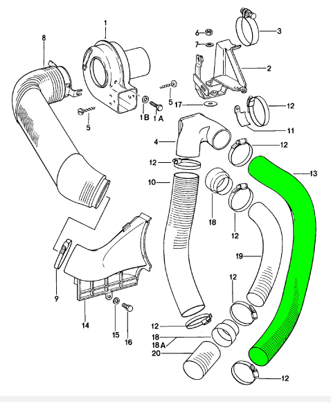 Porsche Heater Hoses & Pipes | Reliable Coolant & Heating System Parts ...
