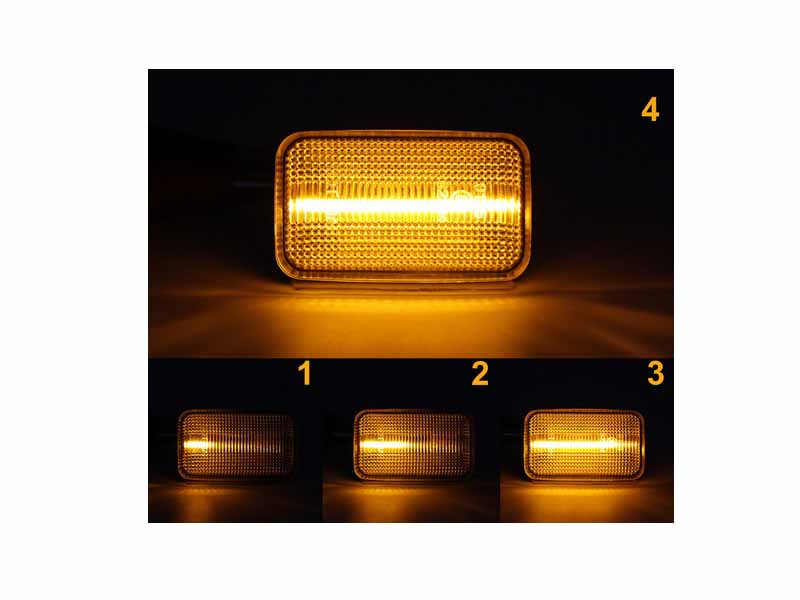 Porsche Side repeaters square AMBER 4A0949101 - 4A0949101/C | Design 911