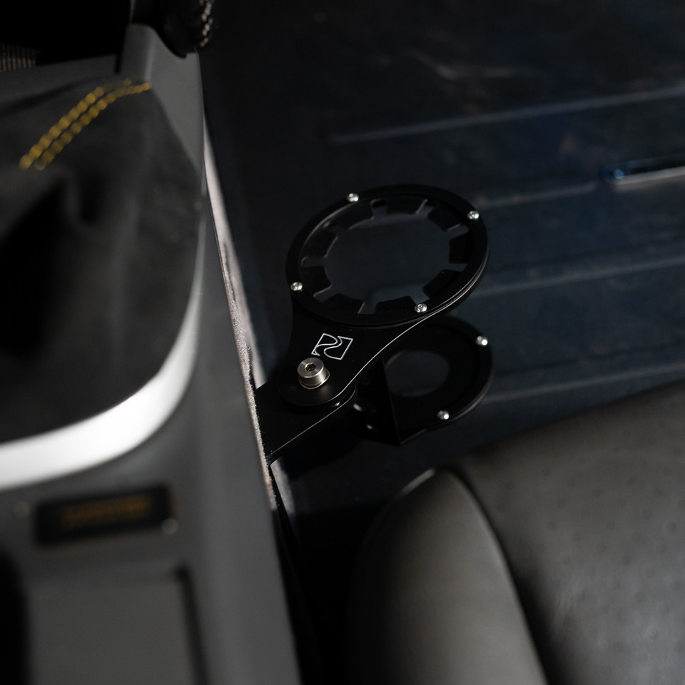 Adjustable seat mounted cup / drink holder. Porsche 981 / 718 / 991 ...