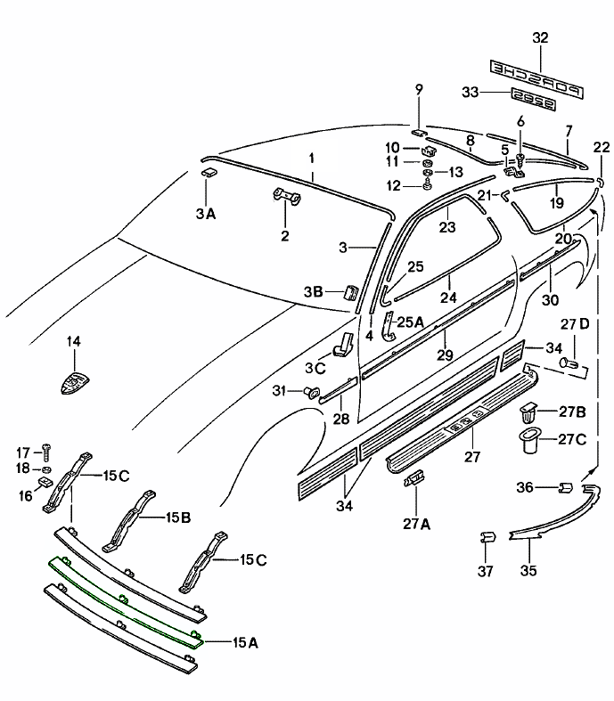 Porsche Bumper Grilles | Front & Rear Air Intake Mesh & Inserts ...