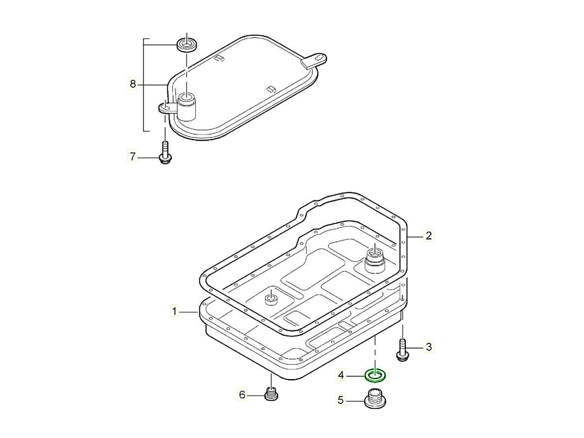 Porsche 996 986 987 987C O-ring for oil drain plug 98639701400 ...