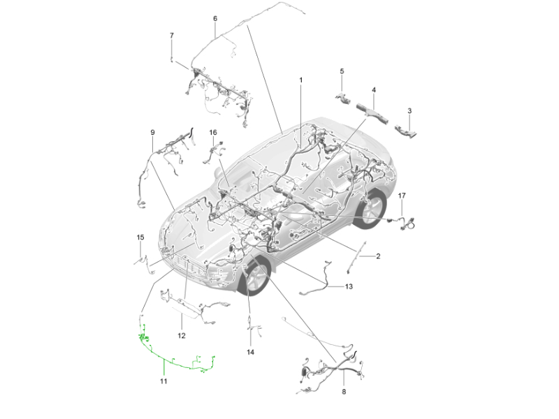 Porsche Wiring Harnesses | Genuine & Manufacturer-Quality Electrical ...