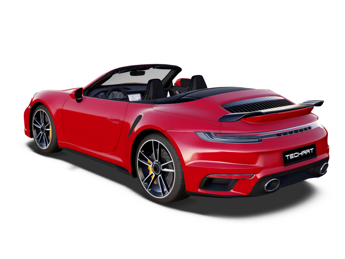 TechArt carbon fibre rear spoiler type I for Porsche 992 turbo ...