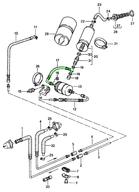 Porsche 944 Fuel Line 95135604108 - 95135604108 | Design 911