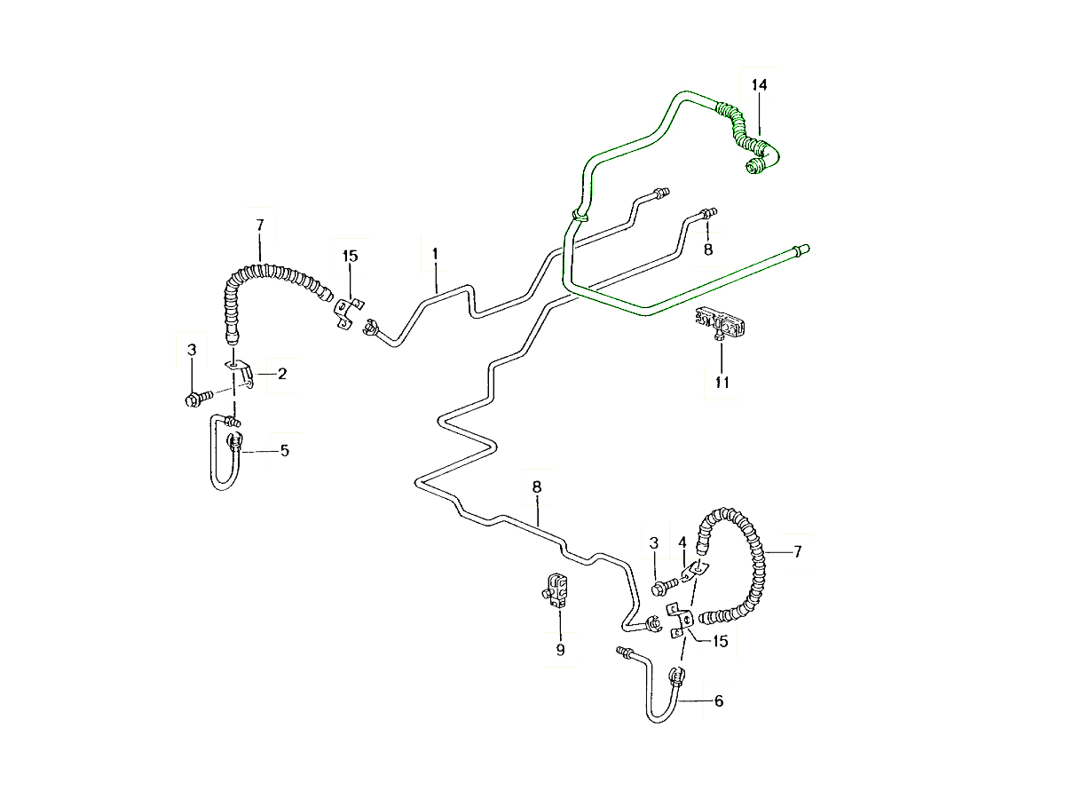 Porsche 996T Brake vacuum line 99735557501 99735557500 - 99735557501 ...