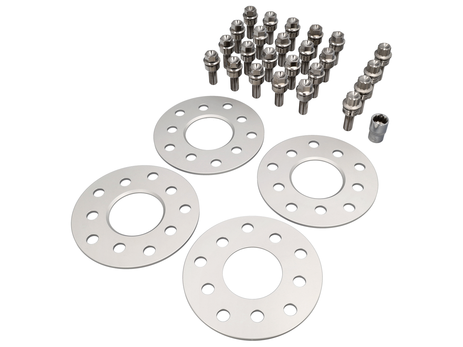 Black wheel spacers 7mm and 15mm Kit for Porsche 5/130 stud Pattern ...