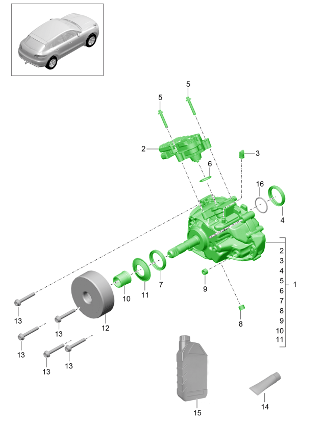 Original Porsche Part - 95B341011FX | Design 911
