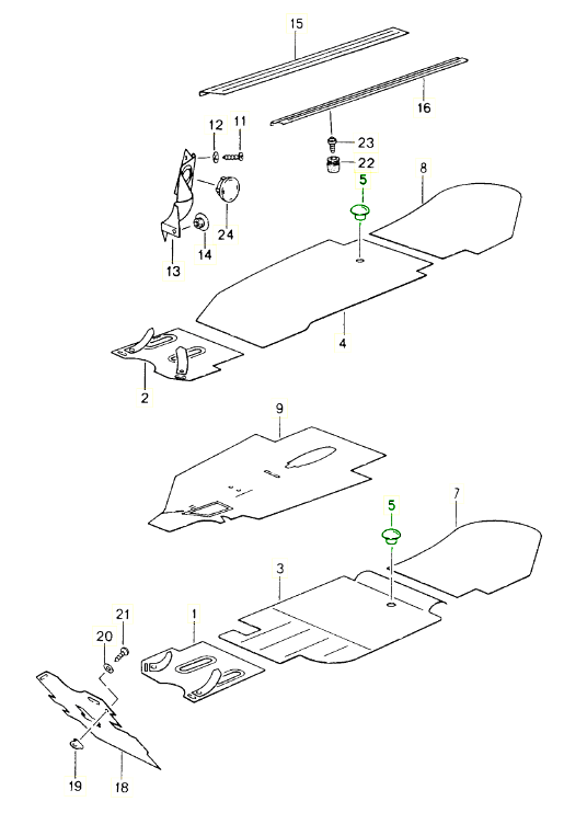 Porsche 964 993 996 Push button 99904901140 - 99904901140 | Design 911