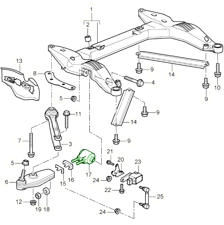 control-arm-motorsport-bearing-flange-porsche-996-gt2-gt3-99634144190 ...