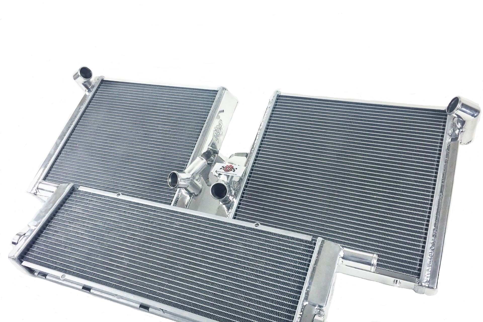 Aluminium radiator kit for water coolant fluid. Porsche 991 turbo ...