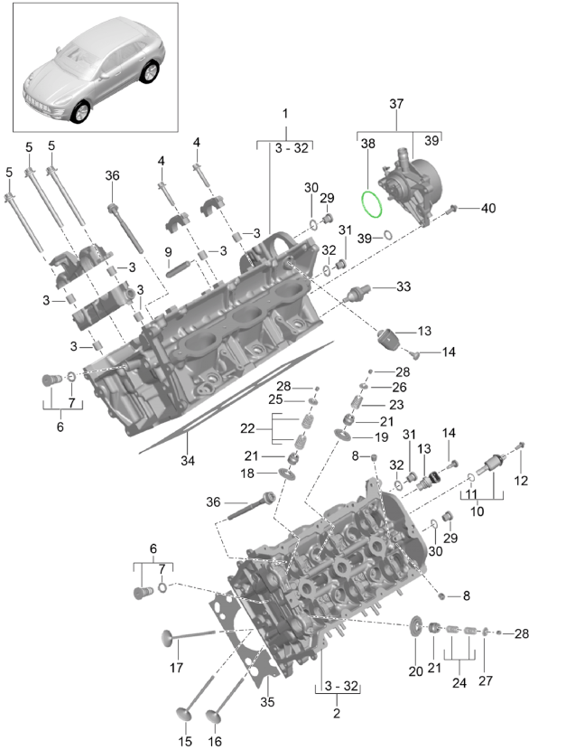 Porsche cayenne Panamera Vacuum pump gasket 99970758141 - 99970758141/1 ...