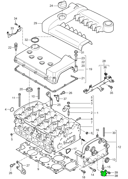 Porsche 95560610600 Camshaft position sensor (Hall sender). Porsche 955 ...