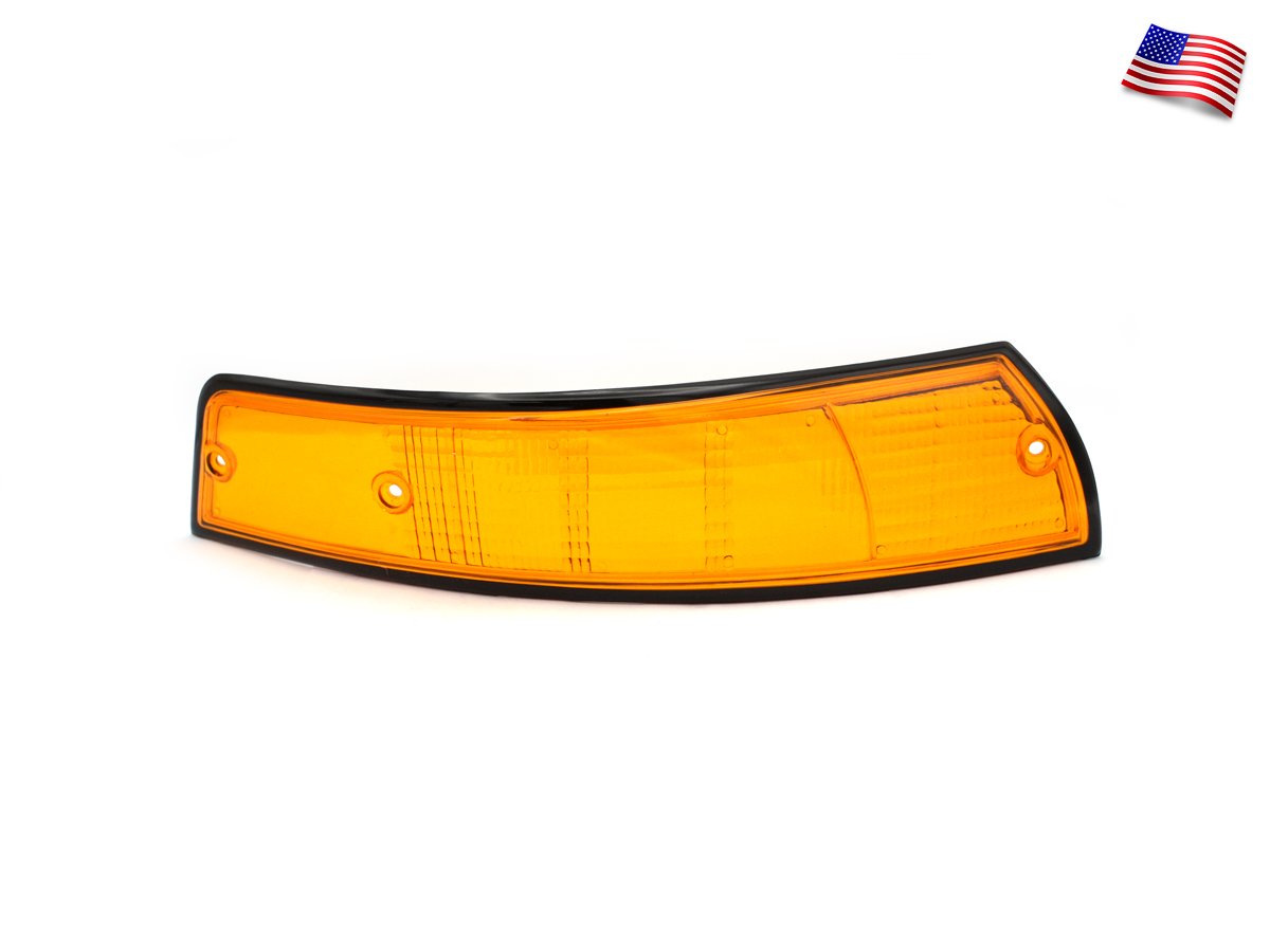 Porsche 911 Indicator Lens Front with BLACK Rim 91163194700 91163194800 ...