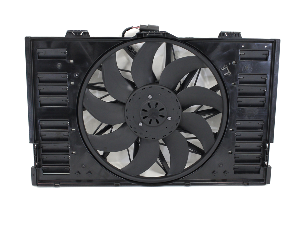 Porsche 970 Panamera Water radiator air duct with fan 97010606106 ...