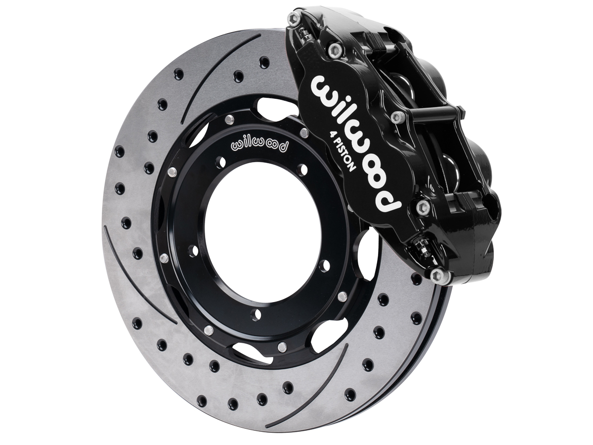 Wilwood front brake caliper and rotor kit with vented, drilled and ...