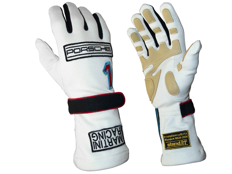 Race gloves Martini Porsche Vintage - RACEGLOVE210 | Design 911