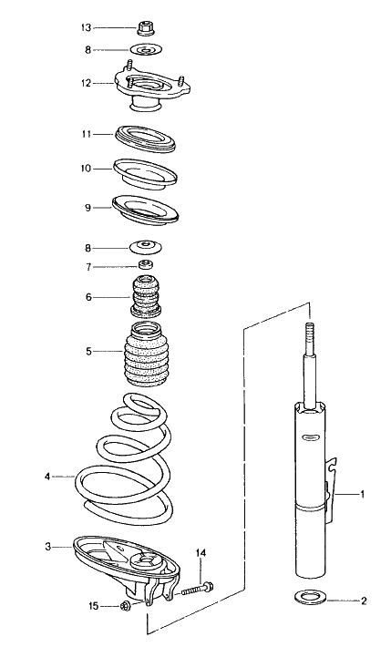 Shock Absorber Top Strut Support 99634301504 99634301604 - 99634301504 ...