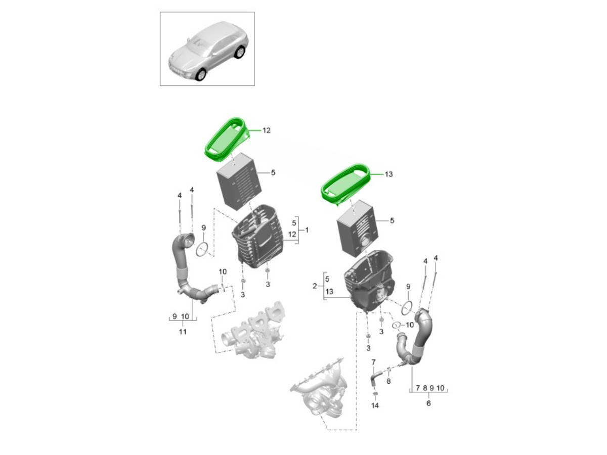 Buy Porsche Macan (95B) MK1 (2014-2018) Macan Turbo 3.6L V6 400Bhp ...
