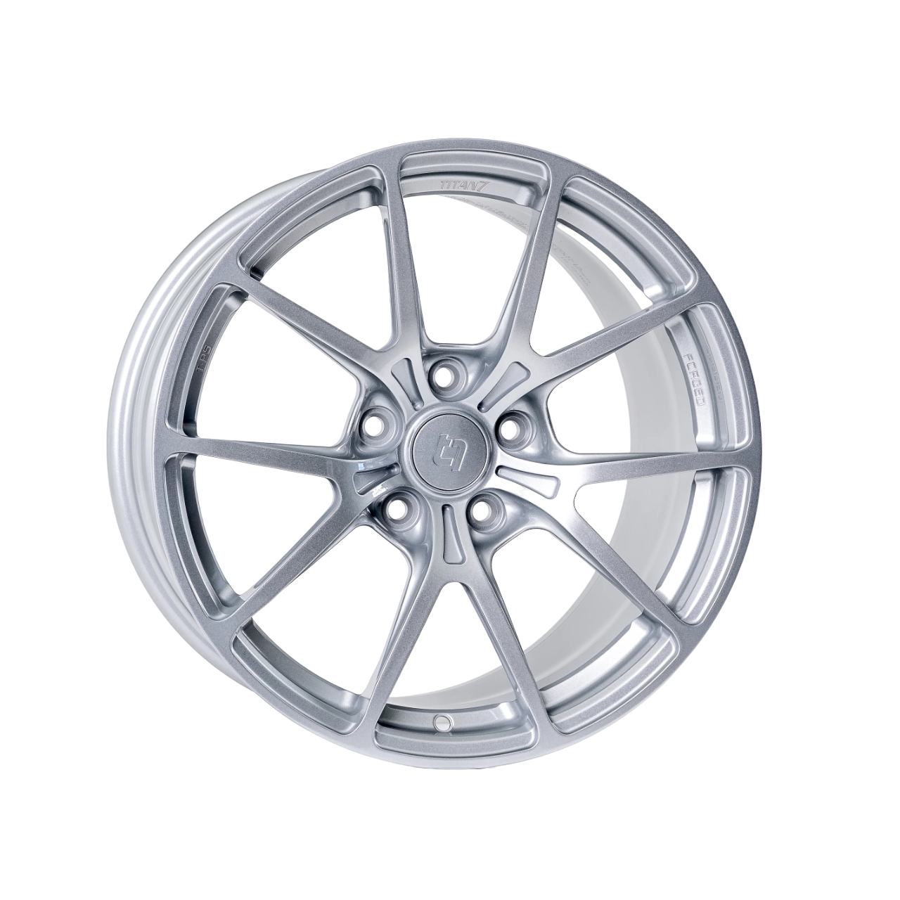 Titan 7 Forged T-P5 Split 5 Spoke Alloy Wheel Rear Heritage Silver 10 x ...