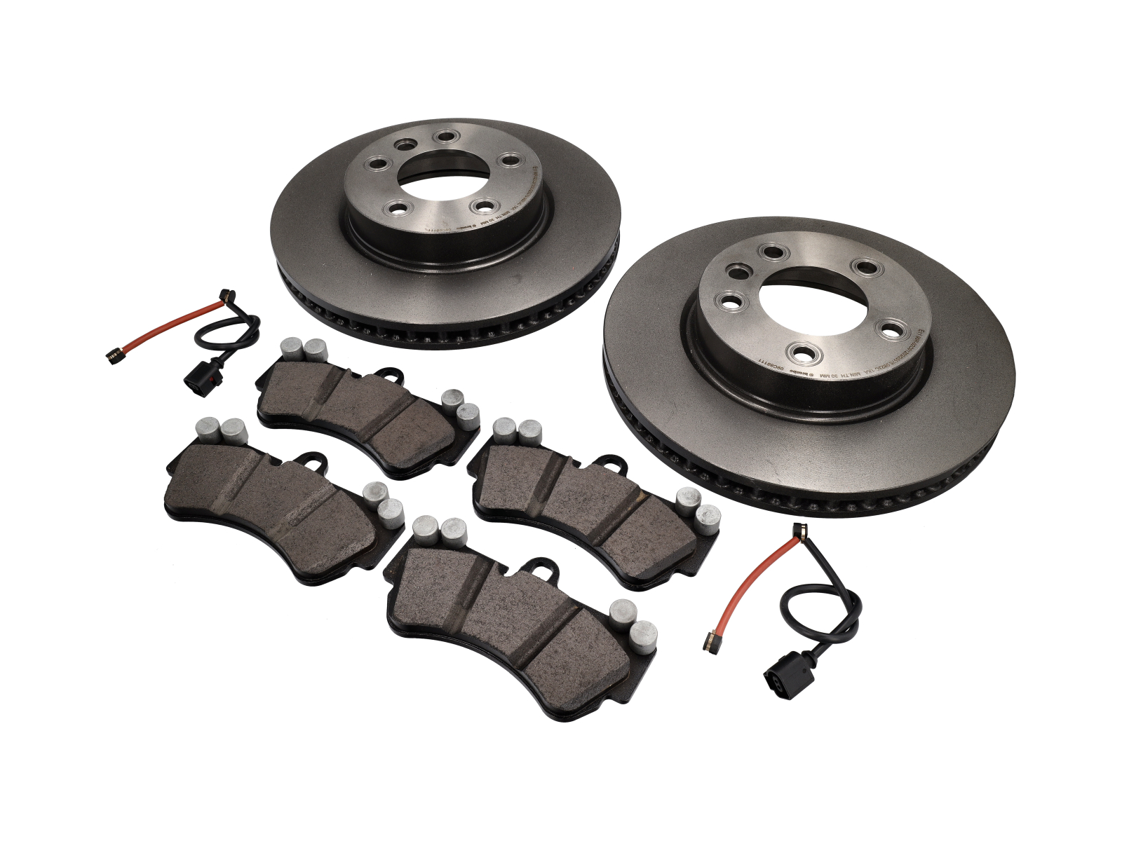FRONT Brake Pads and Brake Disc Package. Porsche Cayenne 955 V6 ...
