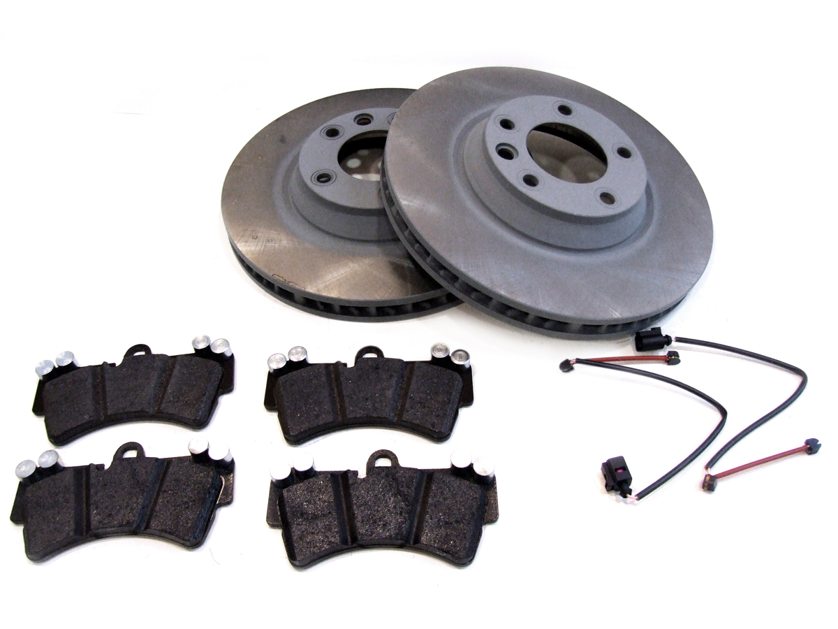 FRONT Brake Pads and Brake Disc Package. Porsche Cayenne 955 V6 ...