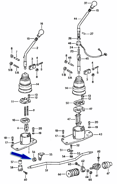 Porsche 911 Nylon linkage friction ring ball 91442422400 - 91442422400/ ...